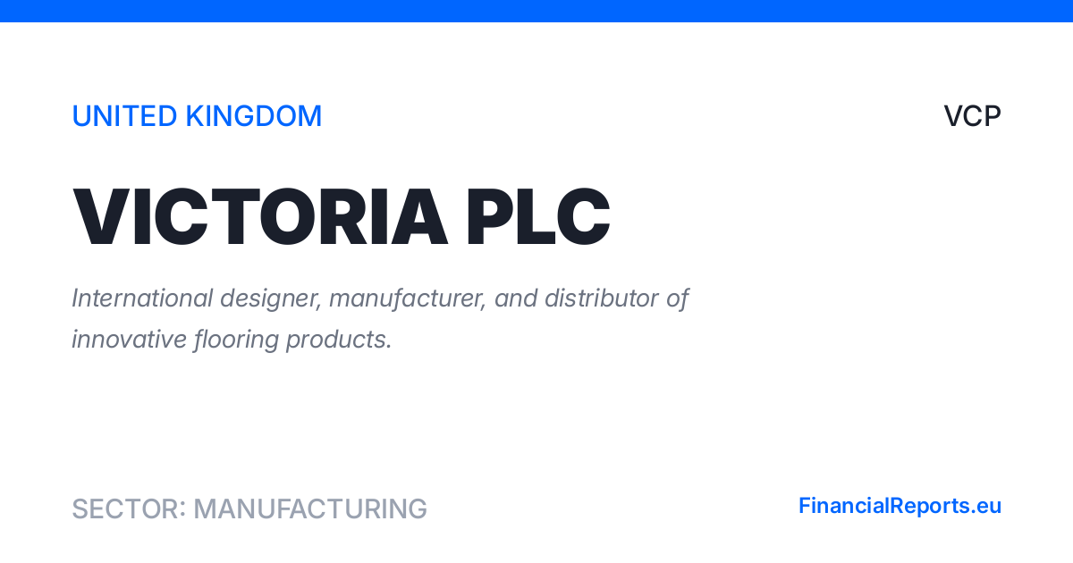 VICTORIA PLC | Investor Relations / Filings / Financial statement