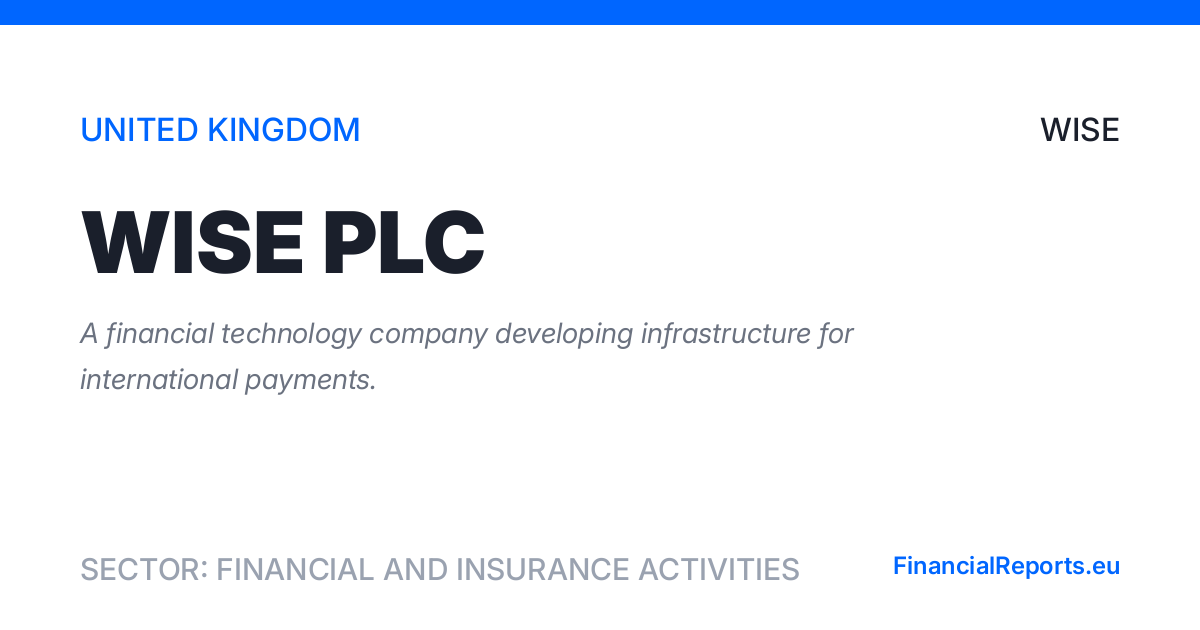 WISE PLC | Investor Relations / Filings / Financial statement